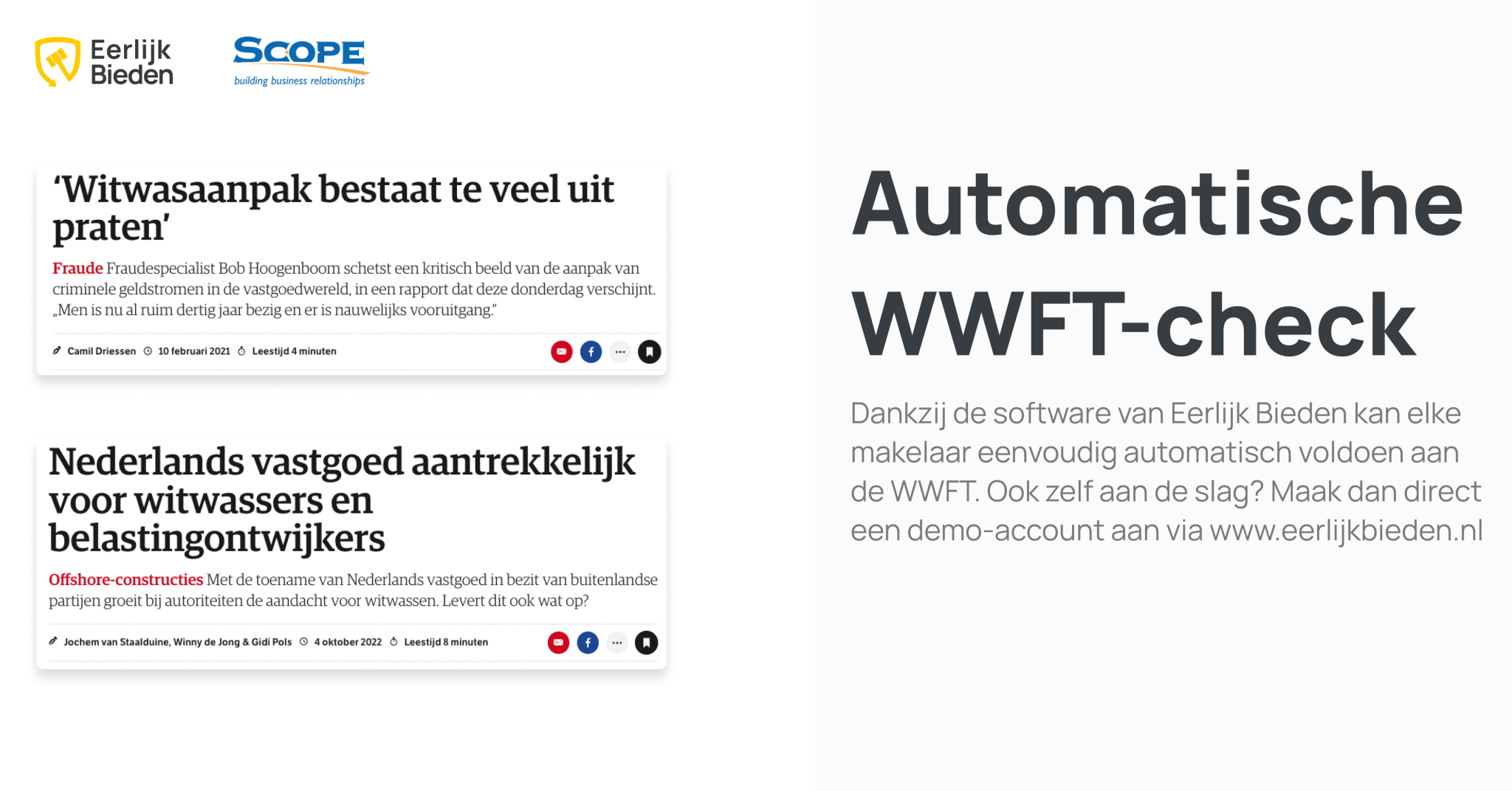 Wwft voor de makelaar, wat houdt het in? - Eerlijk Bieden